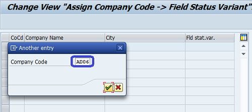 Assign Company Code To Field Status Variants In Sap