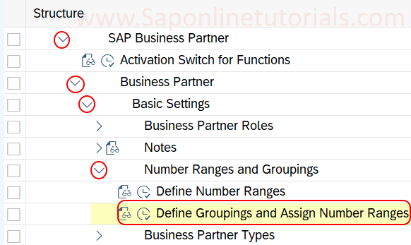 How To Define Bp Groupings And Assign Number Ranges In Sap