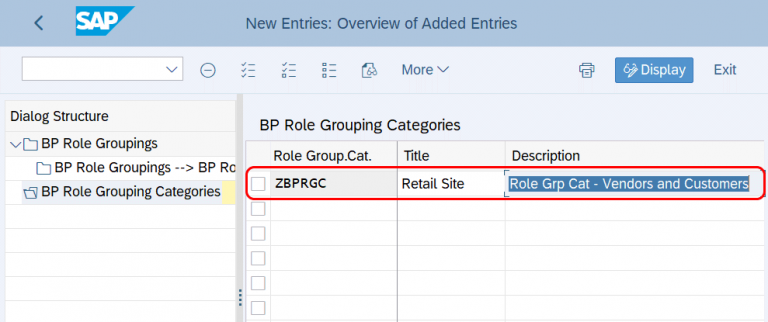 Define BP Role Groupings & Category Groups in SAP Hana Define BP Role Groupings & Category Groups in SAP Hana
